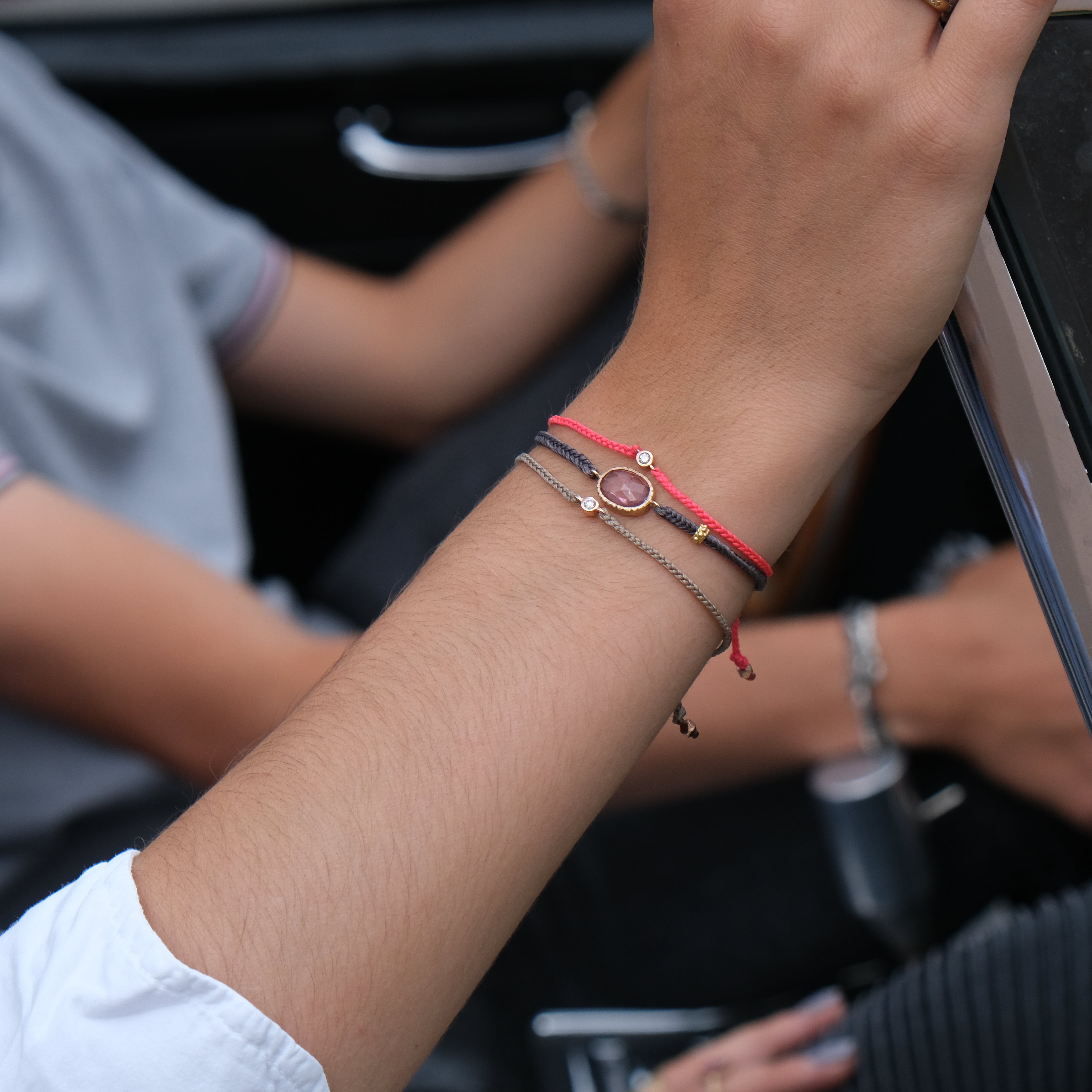 Genuine Diamond Friendship bracelets - adjustable – Vivien Frank Designs