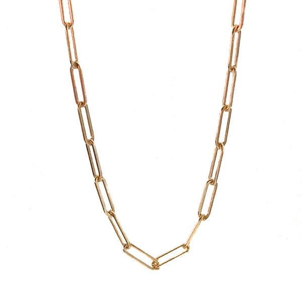 Gold Paper clip necklace – Vivien Frank Designs